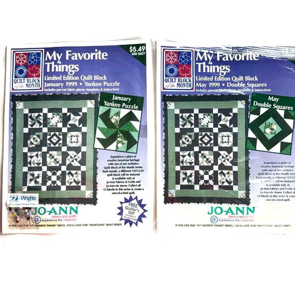 Joann | Art | My Favorite Things Limited Edition Quilt Blocks Jan May ...